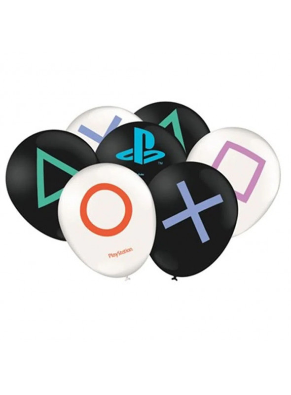 Balões de Látex Festa Game Playstation 9 Polegadas 23cm Festcolor