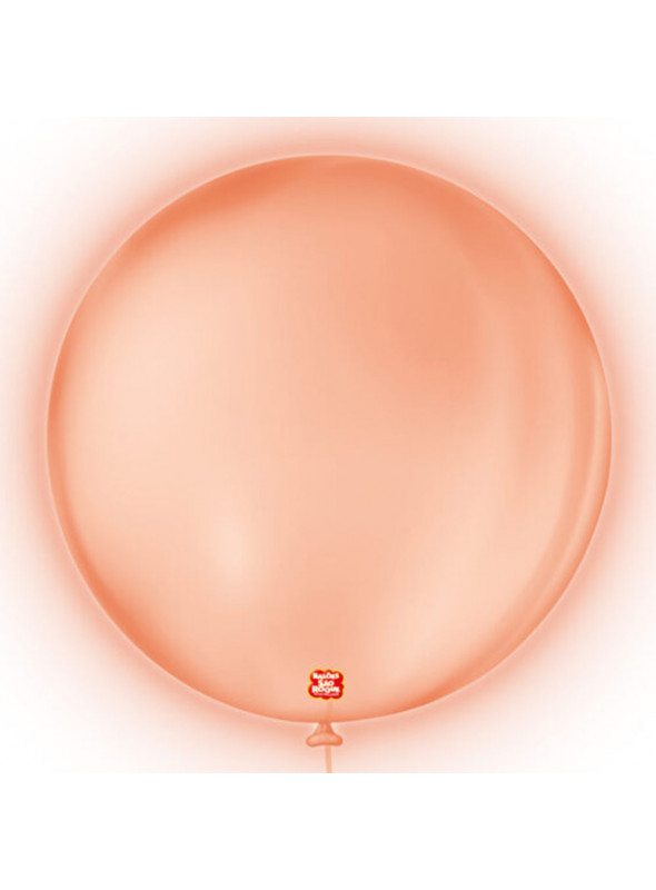 Balão de Látex Laranja Neon 5 Polegadas 13cm São Roque 25 Unid