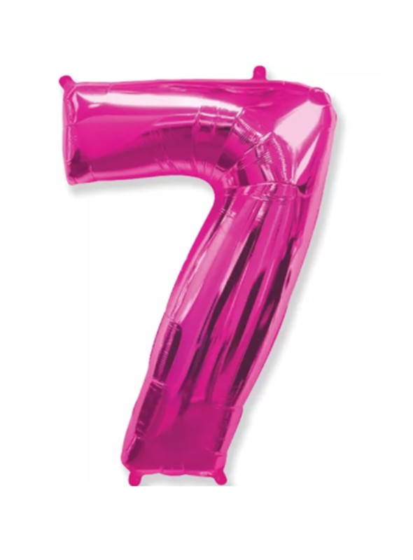 Balão Rosa Número 7